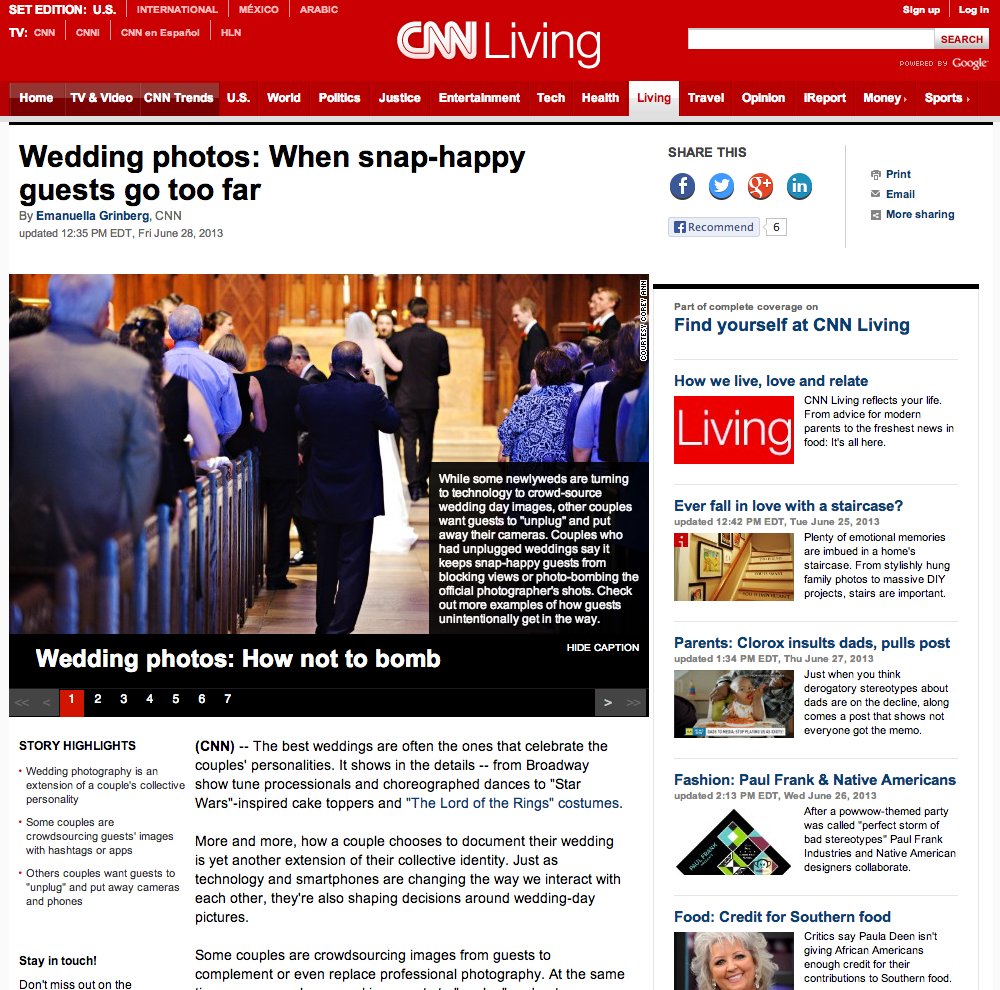 Published and interviewed on CNN - Corey Ann Photography