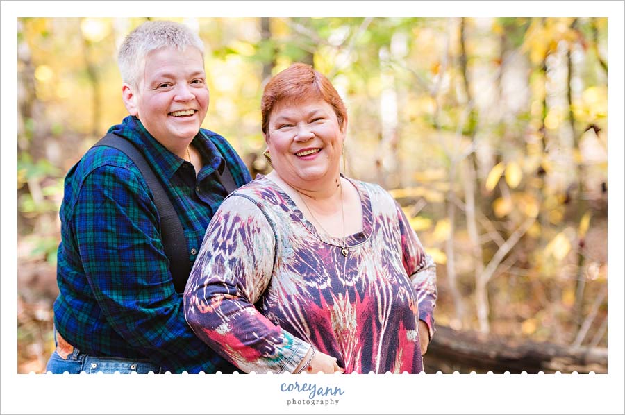 Hocking Hills Autumn Portrait Session with Cindy and Dana - Corey Ann ...