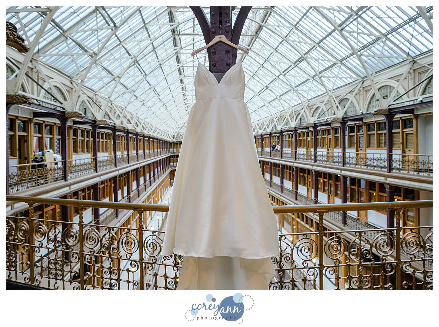Cleveland Hyatt Regency Arcade Wedding with Jenna and Wesley - Corey ...